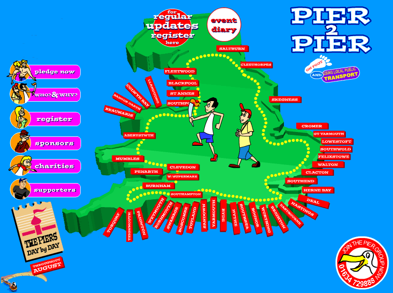PIER2PIER - RAISING £50,000 FOR CHILDRENS CHARITIES - SUPPORTED BY ...